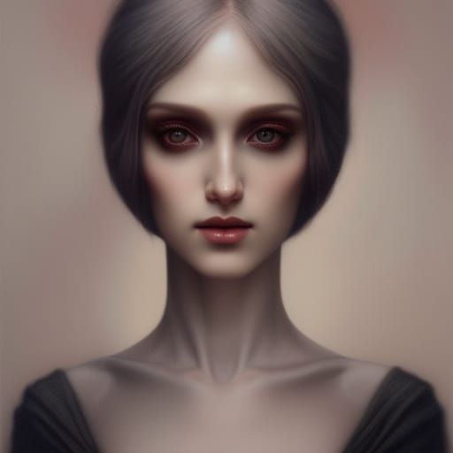 "Realistic Woman" by "Tom Bagshaw" - AI Generated Artwork - NightCafe ...