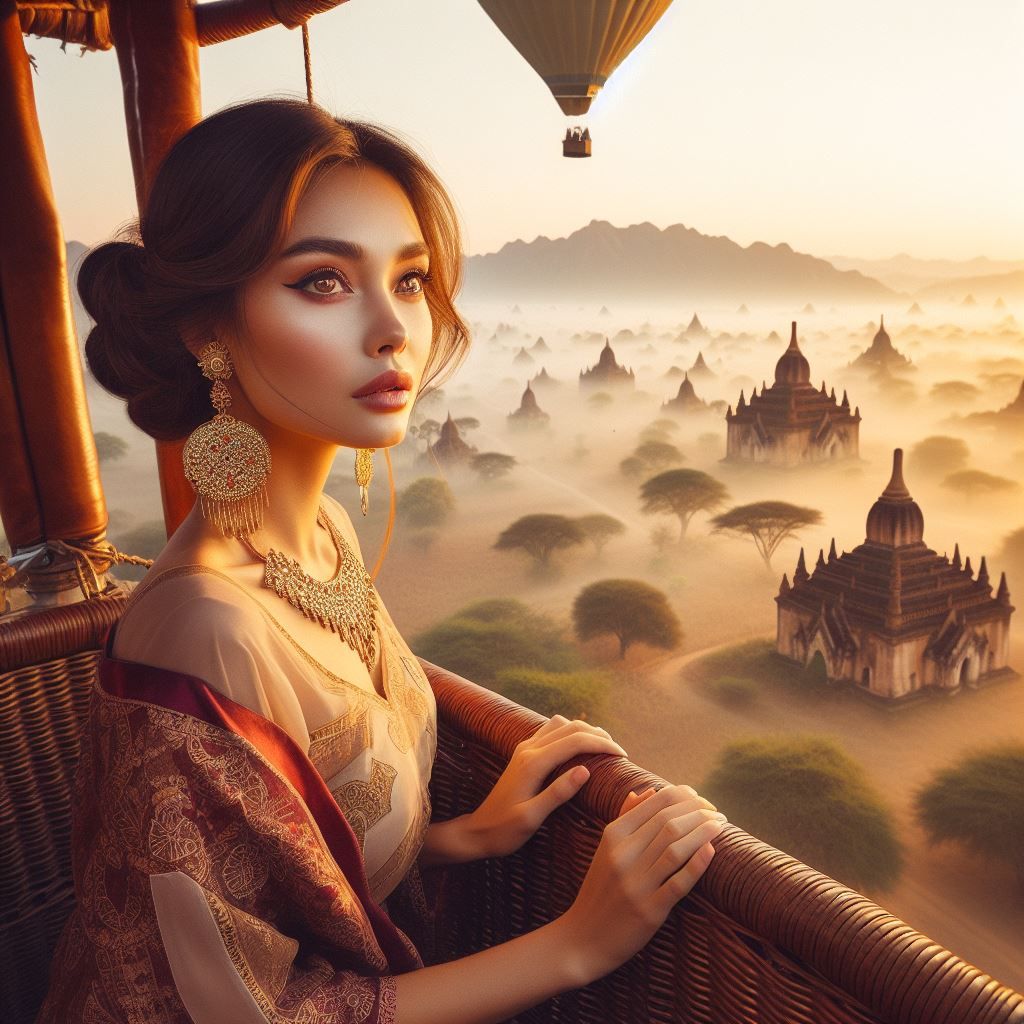 Bagan, Mandalay Region, Myanmar - AI Generated Artwork - NightCafe Creator