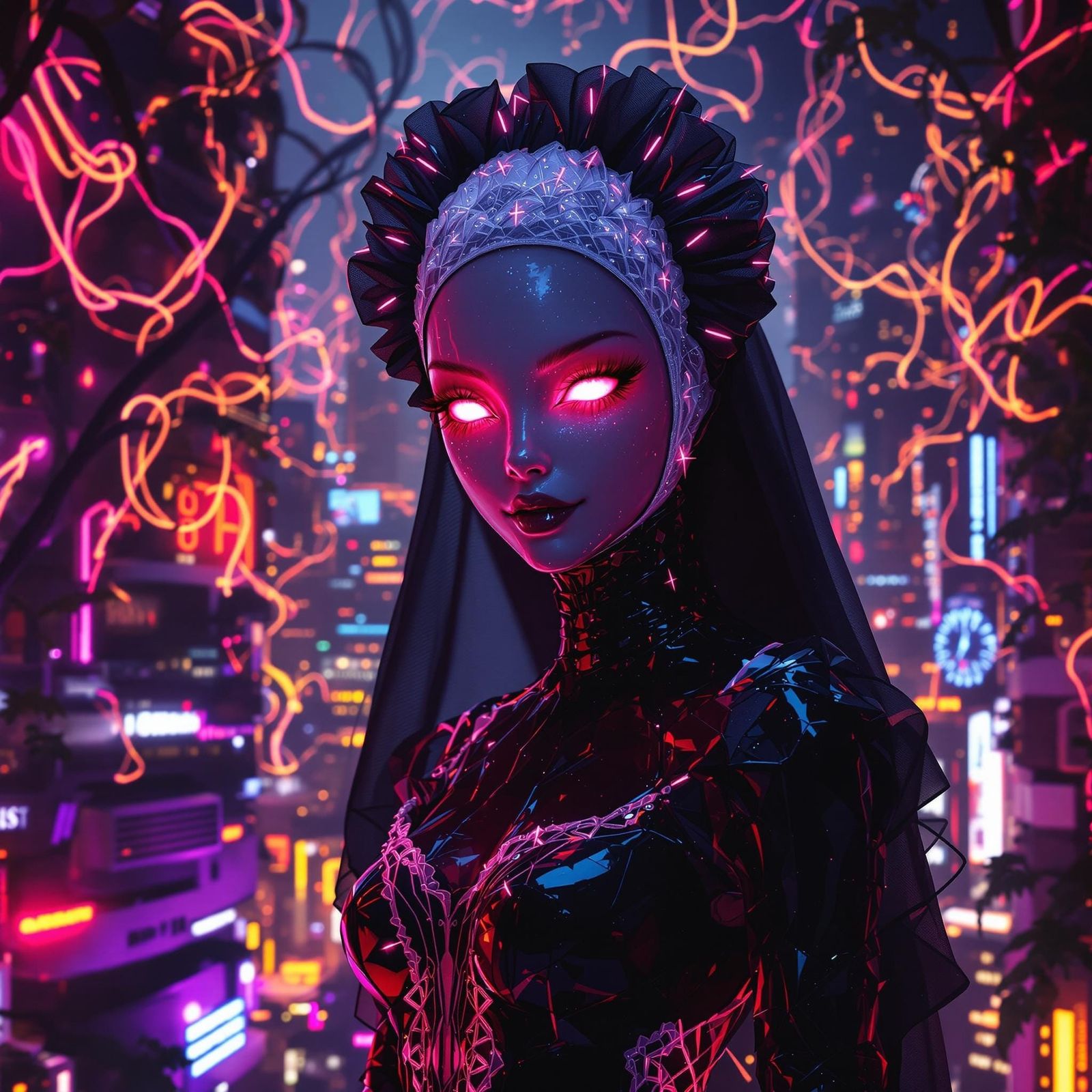 The Neon Nun of the Far Future Church