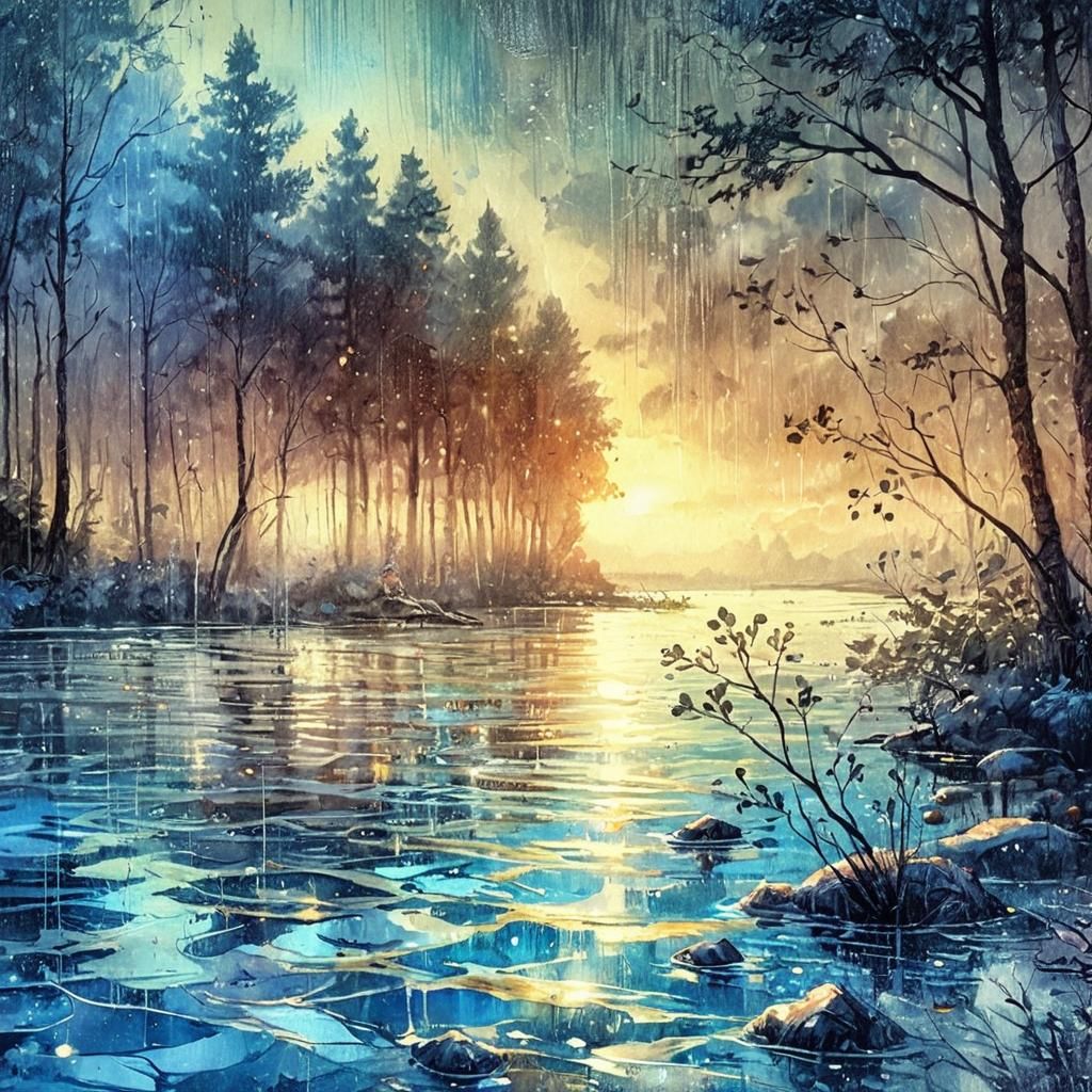 Lagoon Blue Drizzle - Lagoon Blue Drizzle