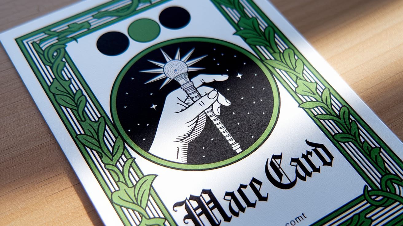 Once again, I drew the Mace Card - Art Nouveau Mace Card in ...