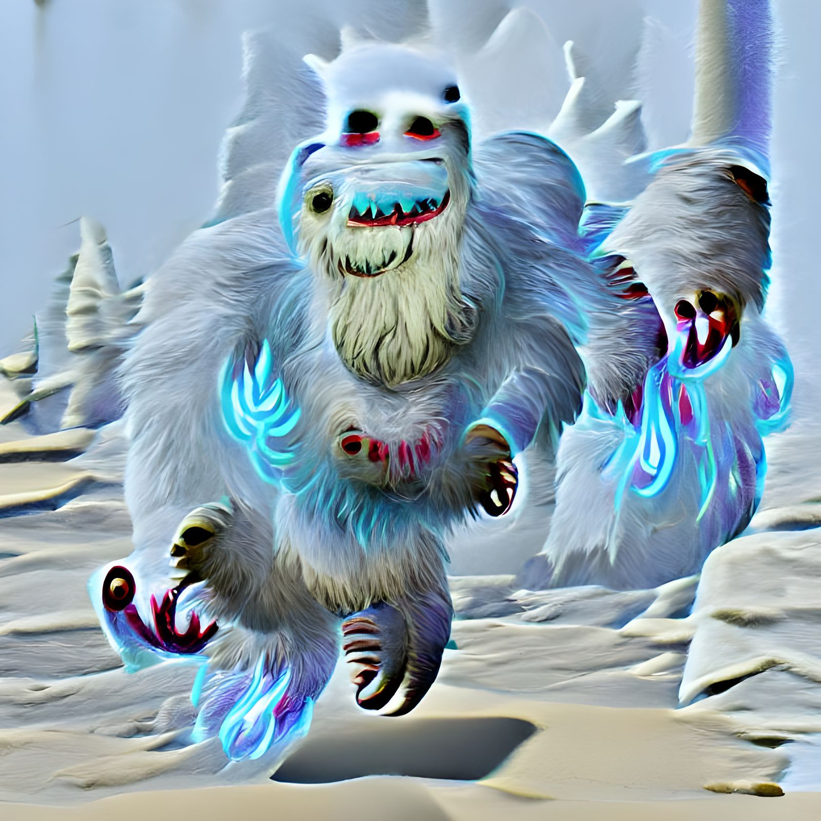 Hypnotic yeti - AI Generated Artwork - NightCafe Creator