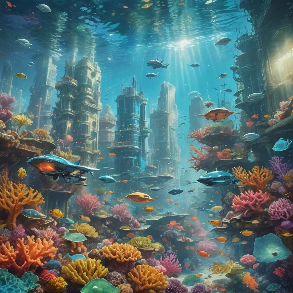 Advanced harmonious civilization - AI Generated Artwork - NightCafe Creator