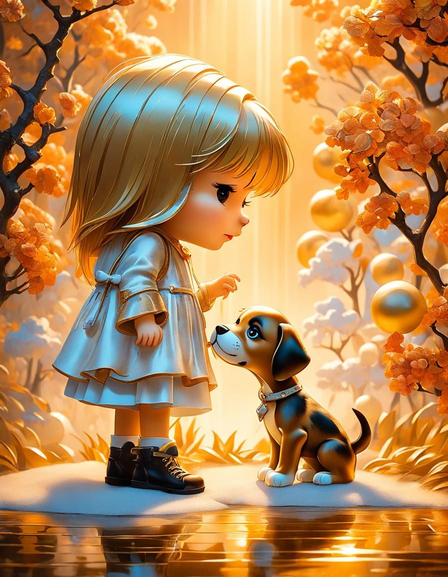 Sandy and Little Rex - AI Generated Artwork - NightCafe Creator