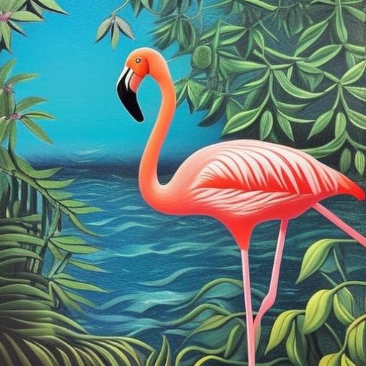 A Flamingo - AI Generated Artwork - NightCafe Creator