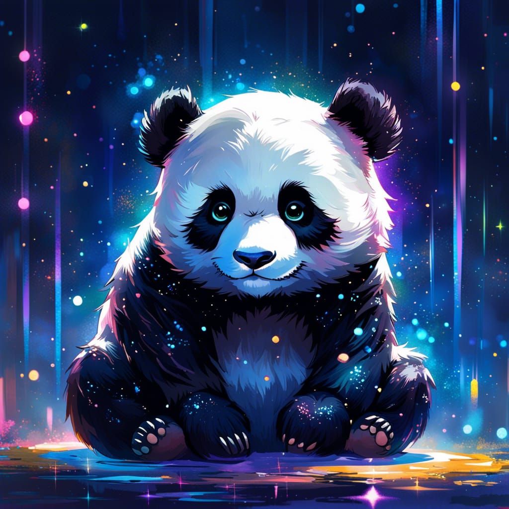The magic panda - AI Generated Artwork - NightCafe Creator