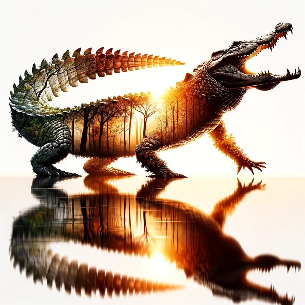 Crocodile - AI Generated Artwork - NightCafe Creator