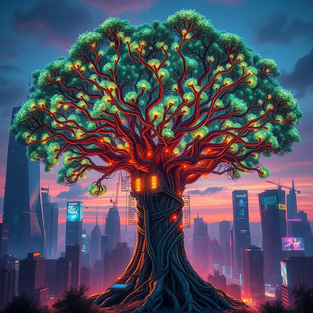 Cyberpunk tree - Cyberpunk tree