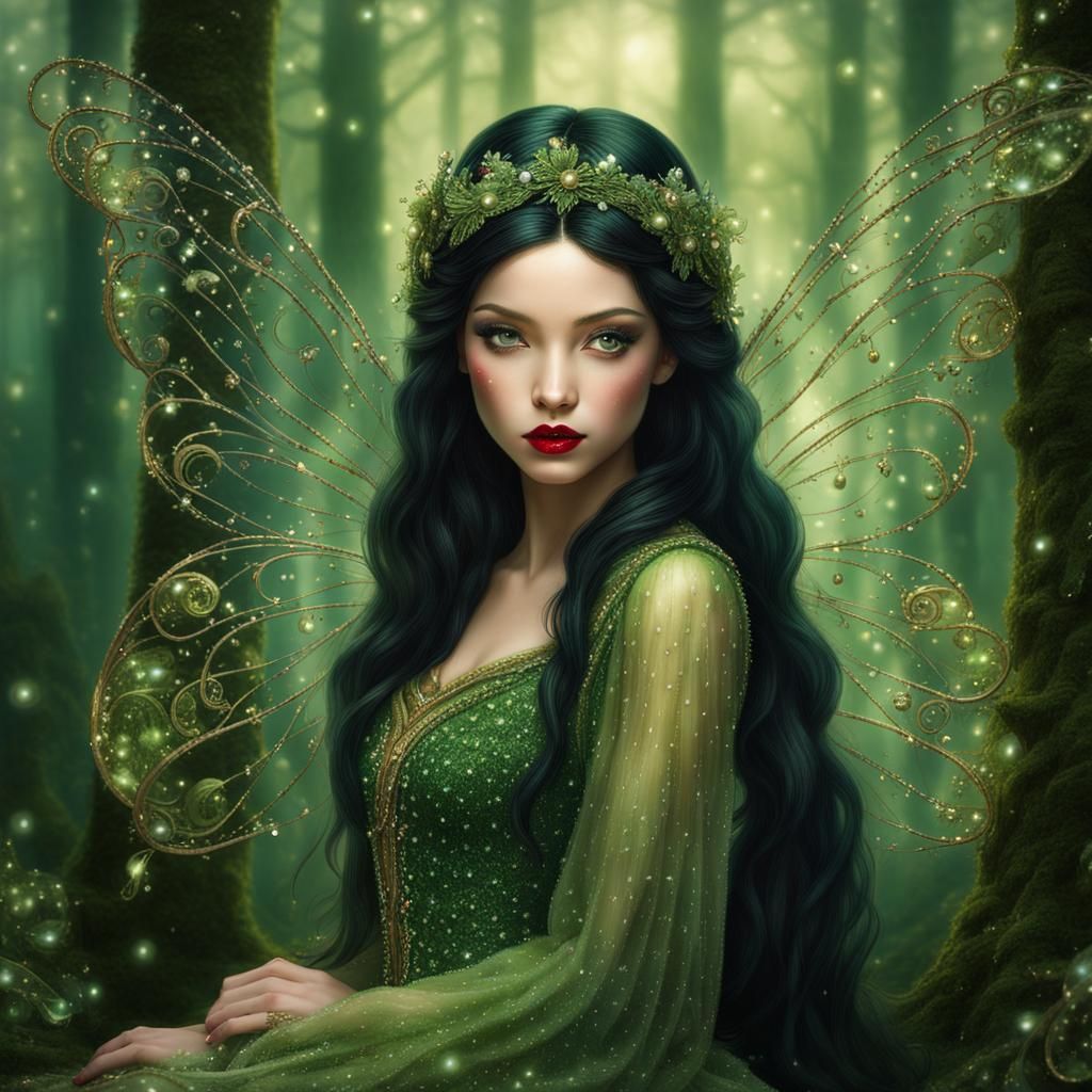 Moss Fairy 1 - AI Generated Artwork - NightCafe Creator