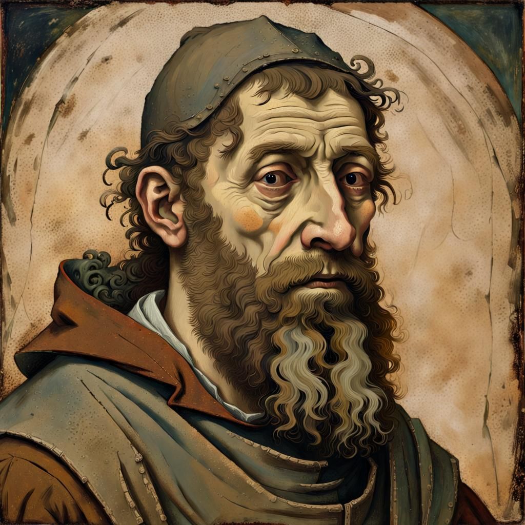 Medieval Portrait of a Peasant - Classical Realism Portrait ...