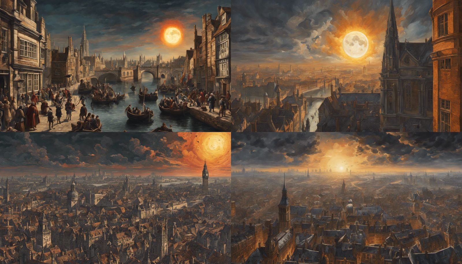 A total eclipse of the sun over sixteenth-century London. Hyper ...