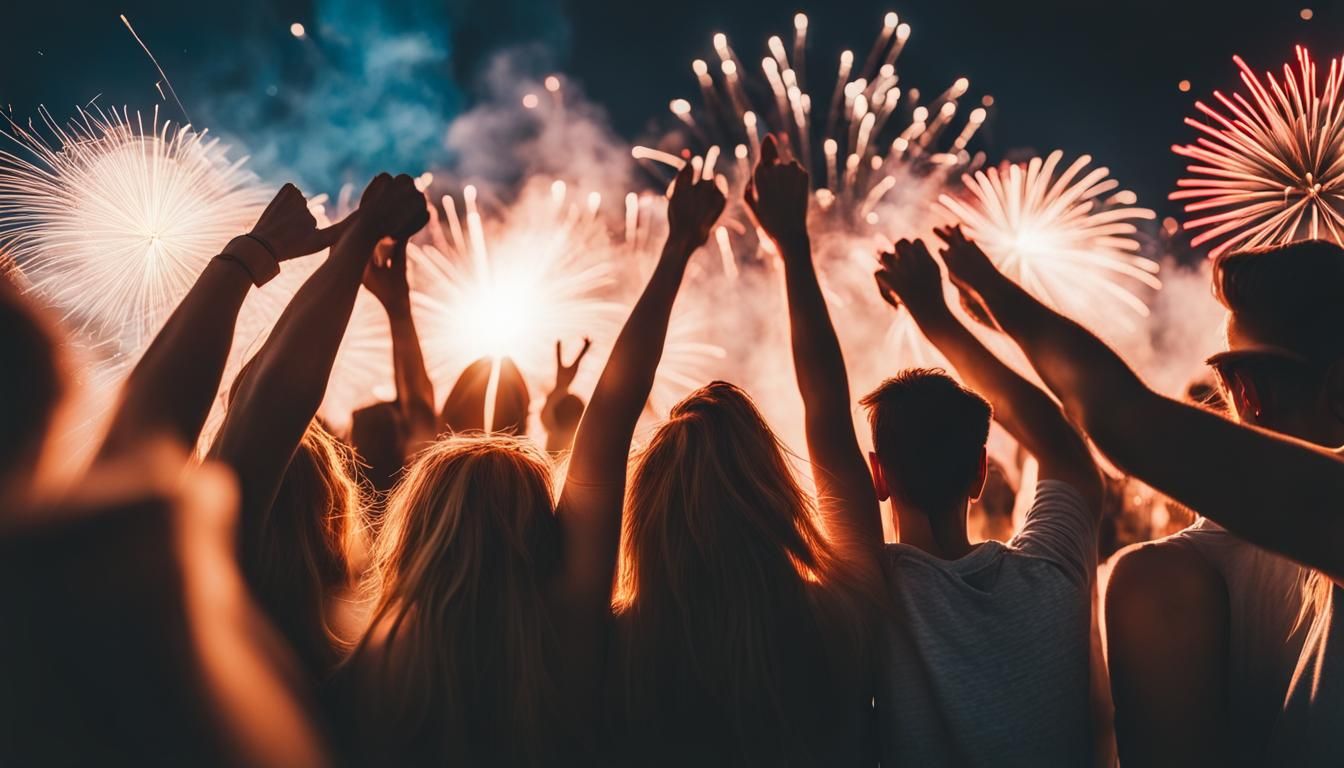 Firework party - AI Generated Artwork - NightCafe Creator