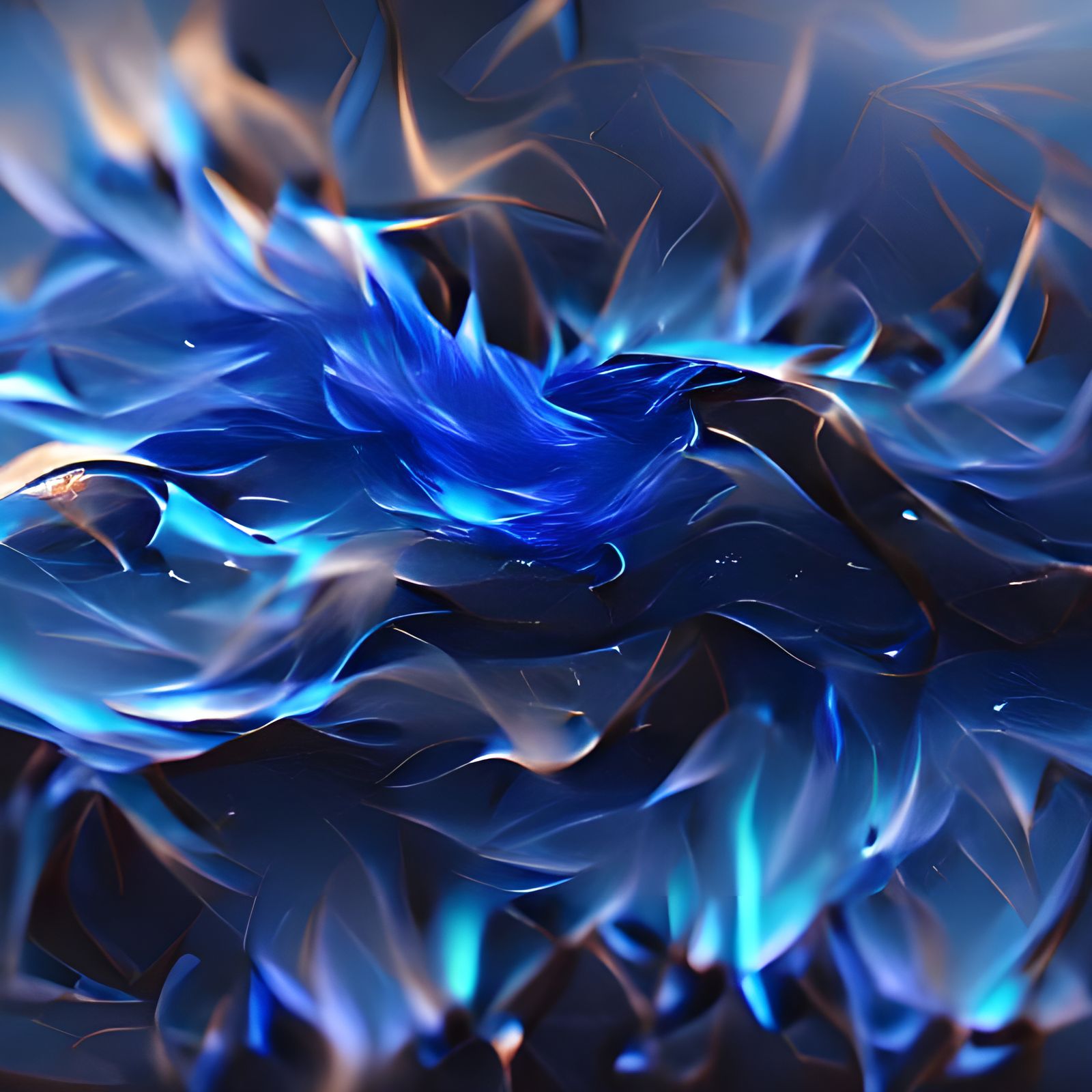 Blue fire 4K - AI Generated Artwork - NightCafe Creator