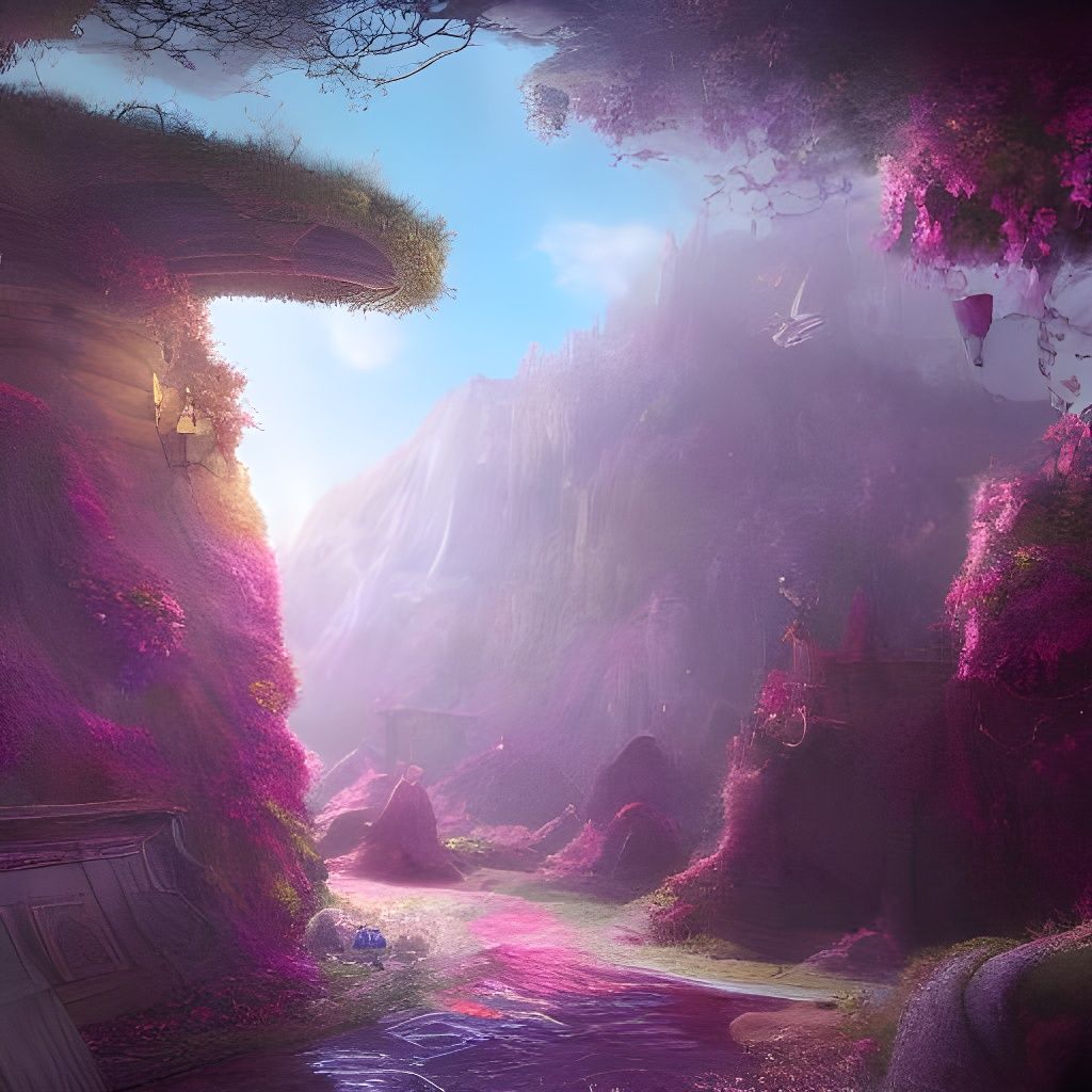 Fantasy purple world - AI Generated Artwork - NightCafe Creator