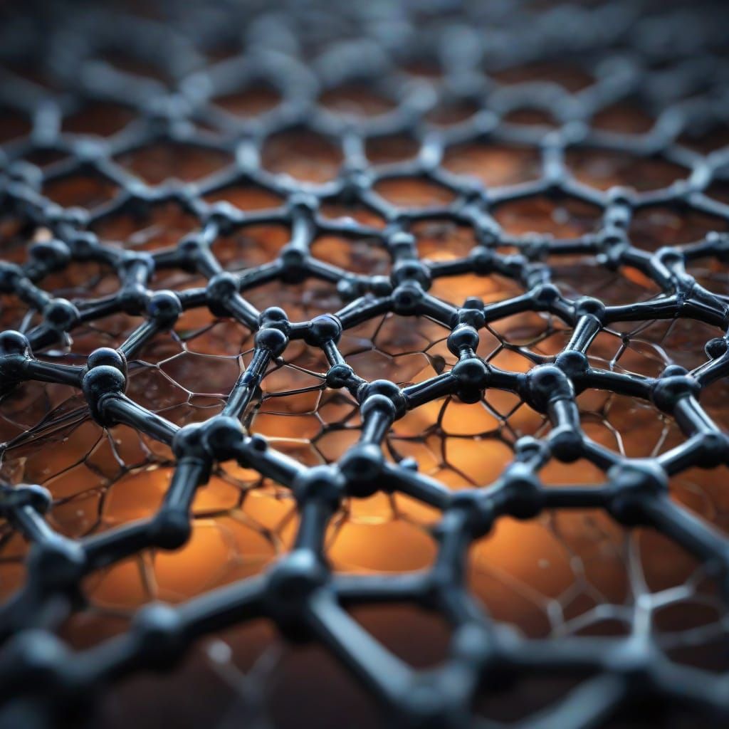 "Graphene" - Hyperrealistic Graphene Molecule Portrait