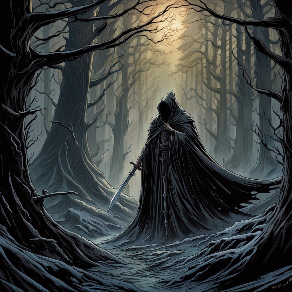 The Necromancer of Dol-Guldur - AI Generated Artwork - NightCafe Creator