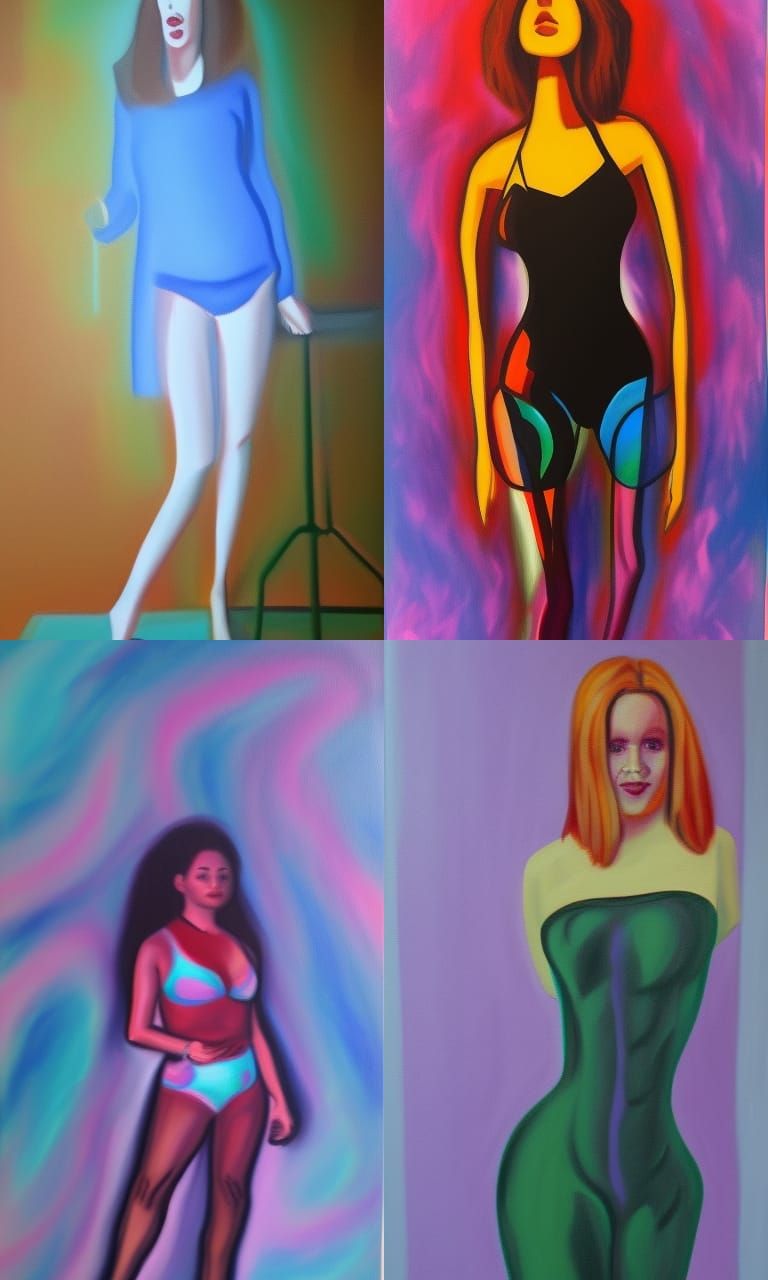 Test: Lady, MigraineWave - AI Generated Artwork - NightCafe Creator