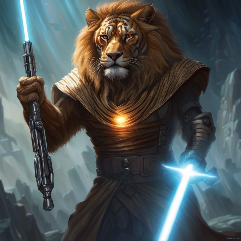 jedi liger...? - AI Generated Artwork - NightCafe Creator