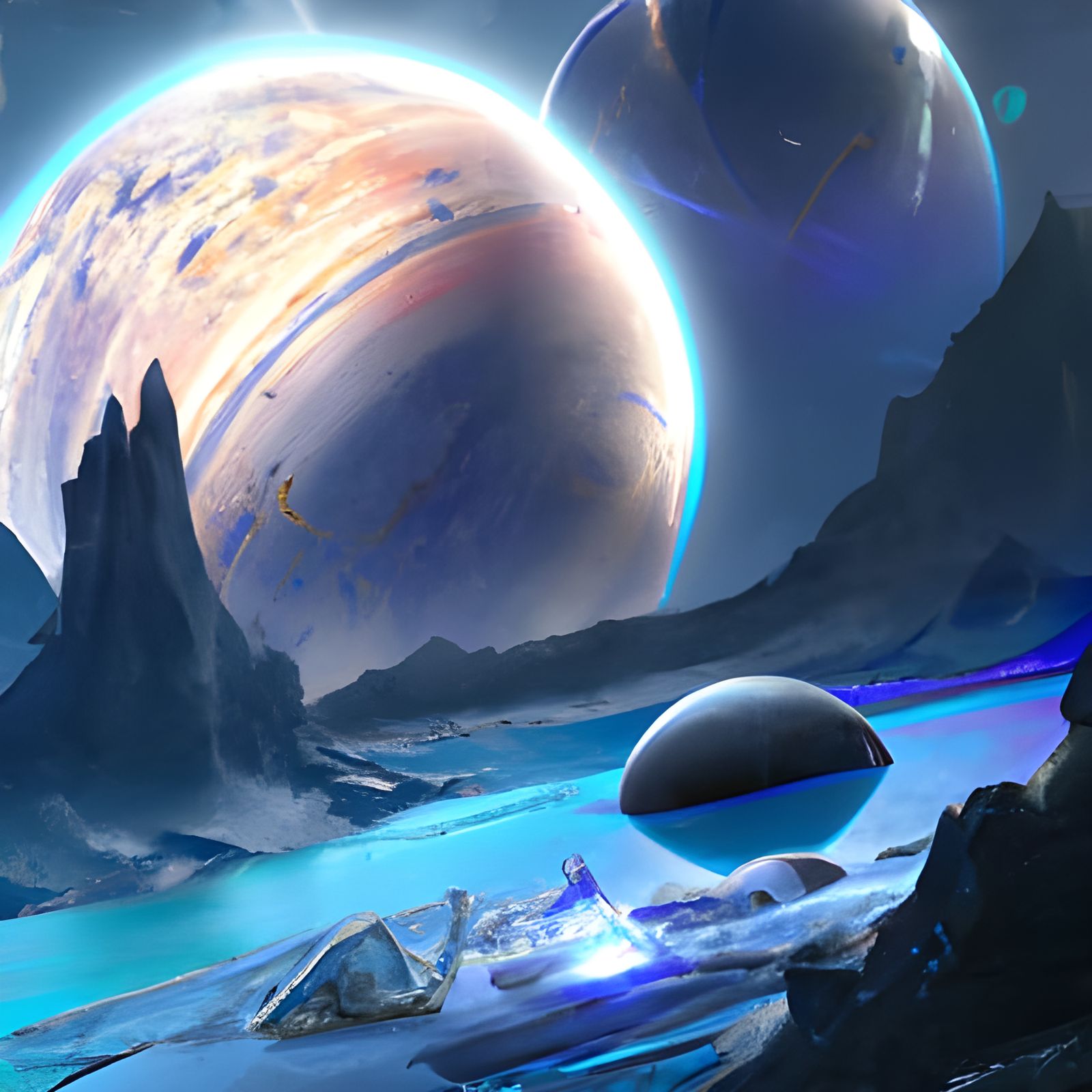 New planets to discover - AI Generated Artwork - NightCafe Creator
