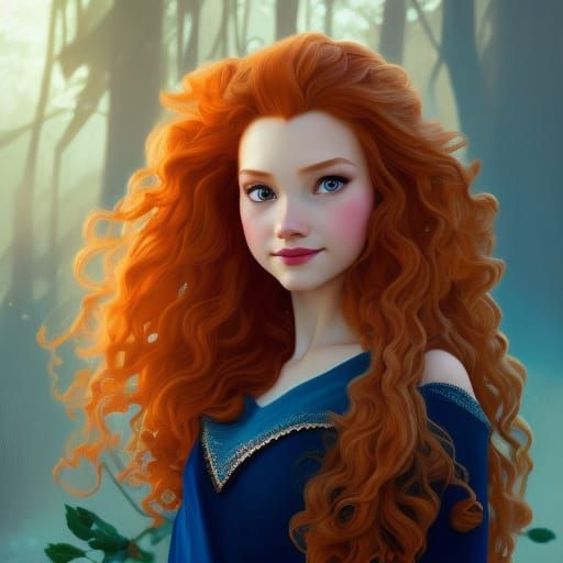 Disney Merida - AI Generated Artwork - NightCafe Creator
