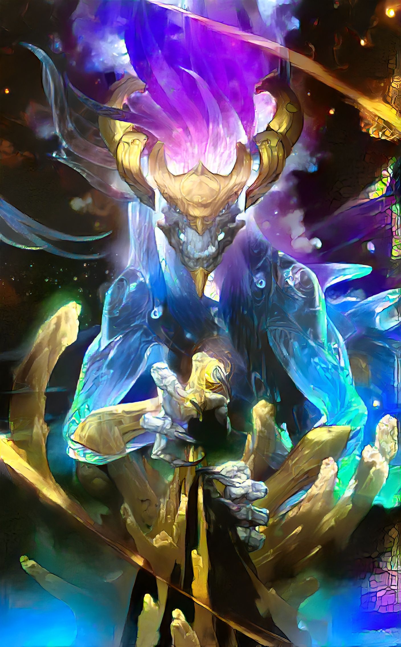 Aurelion Sol, the Star Forger - AI Generated Artwork - NightCafe Creator