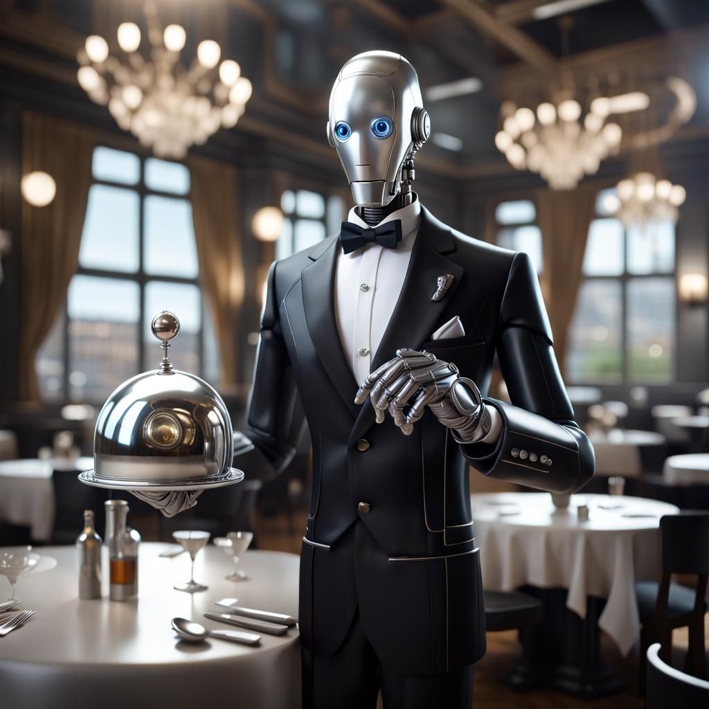 robot butler - AI Generated Artwork - NightCafe Creator