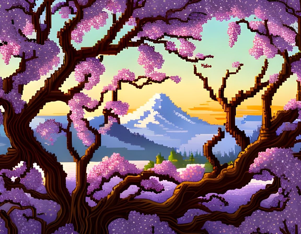 Spring in Japan - AI Generated Artwork - NightCafe Creator