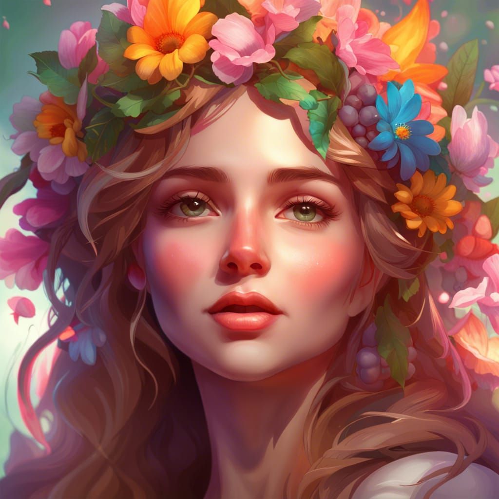Goddess of spring - AI Generated Artwork - NightCafe Creator