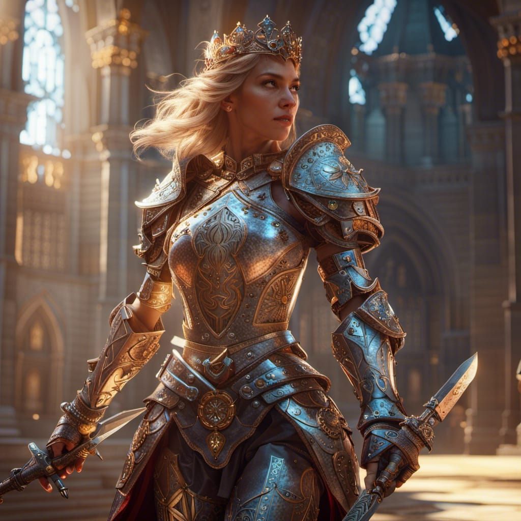 Armored Princess - AI Generated Artwork - NightCafe Creator