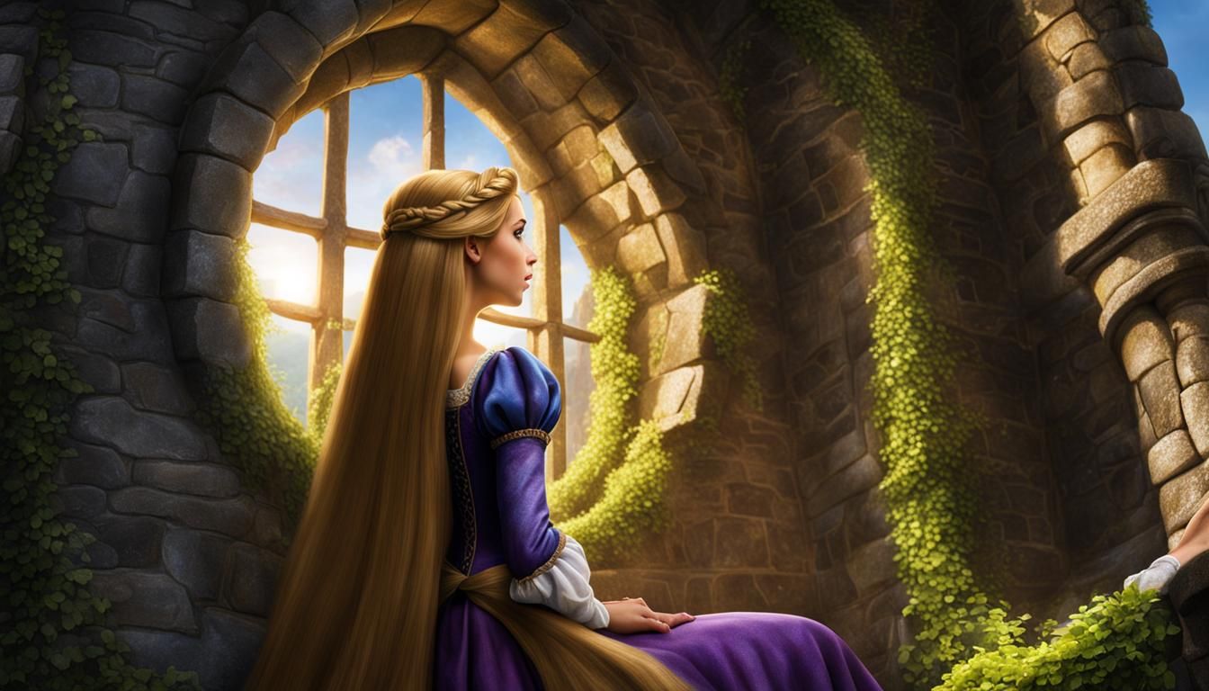 Beautiful Rapunzel - AI Generated Artwork - NightCafe Creator