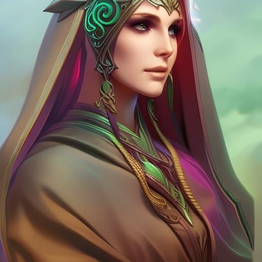 Celtic Goddess of Animals and Woodlands - Flidais - AI Generated ...