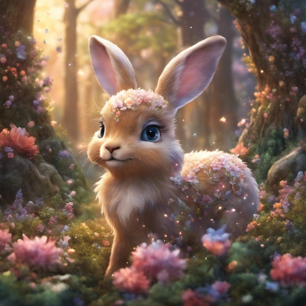 Cute Bunny - AI Generated Artwork - NightCafe Creator