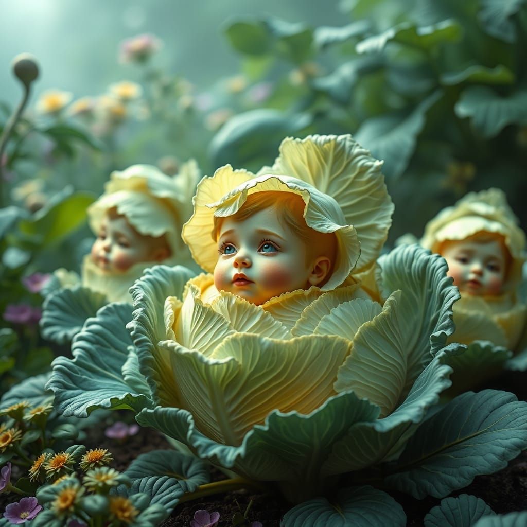 cabbage patch babies - Whimsical Cabbage Patch Babies in Tim...
