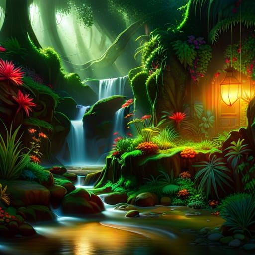 Hidden Cove - AI Generated Artwork - NightCafe Creator