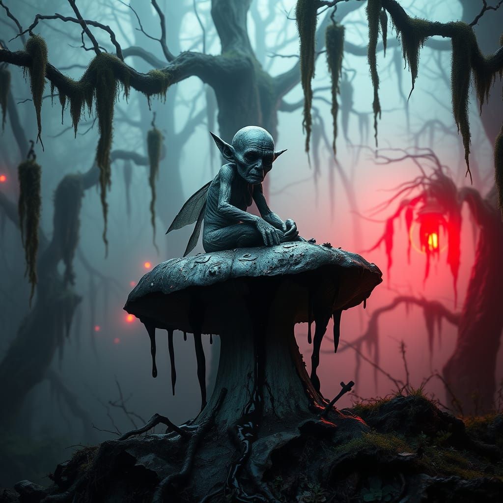 Abandonment... - Aged Sprite in Macabre Forest