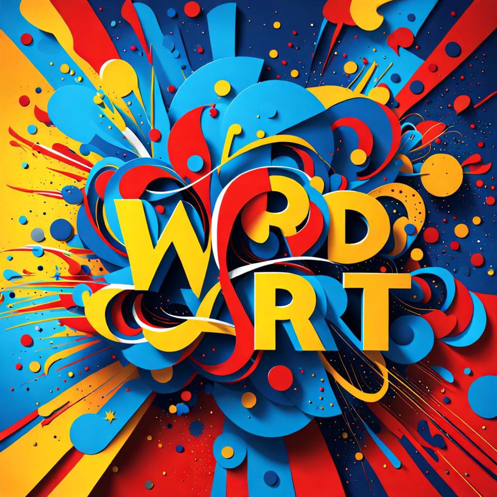 an image that combines abstract art with typographic elements to form a ...