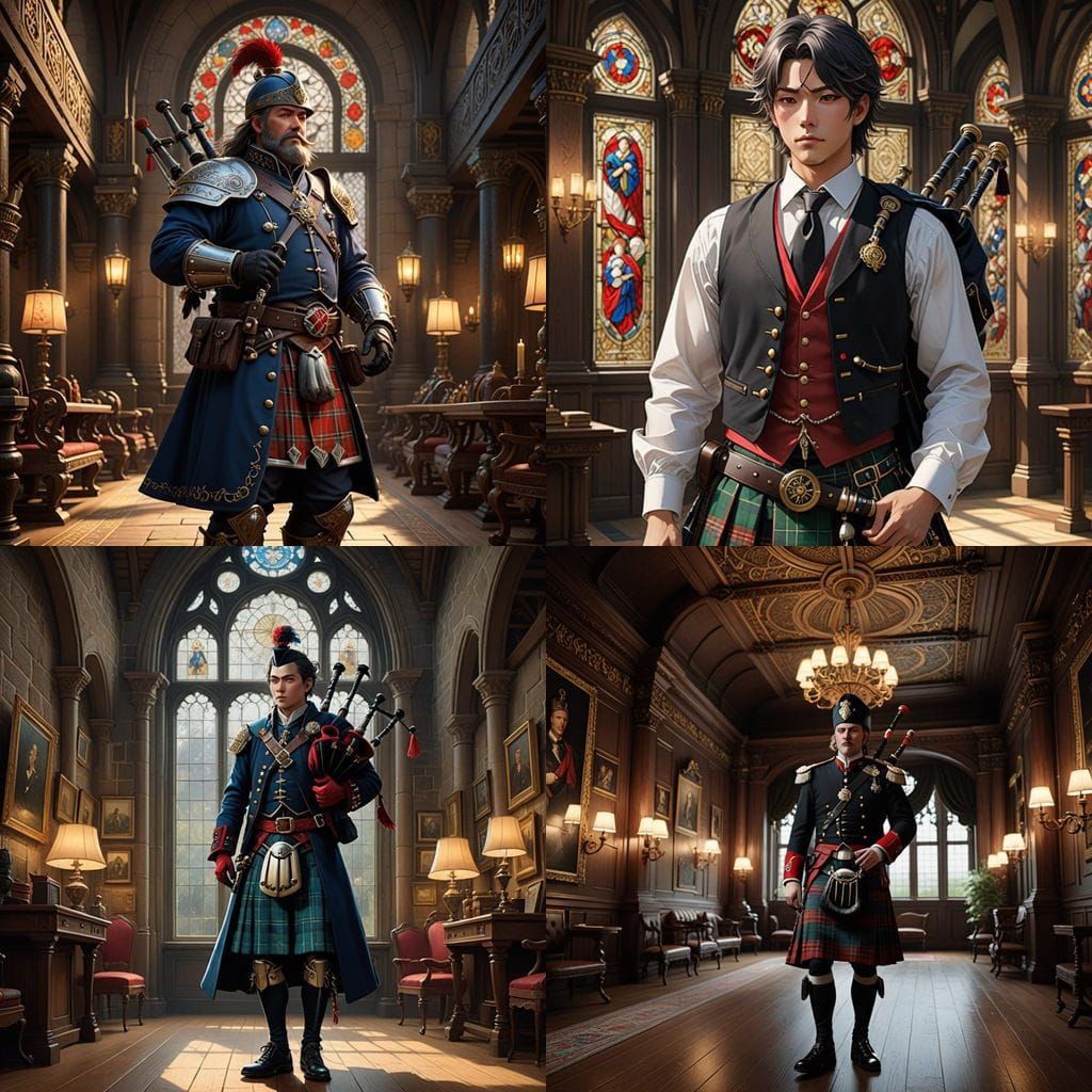 Scottish Jester - Scottish Jester in 3D Anime Art