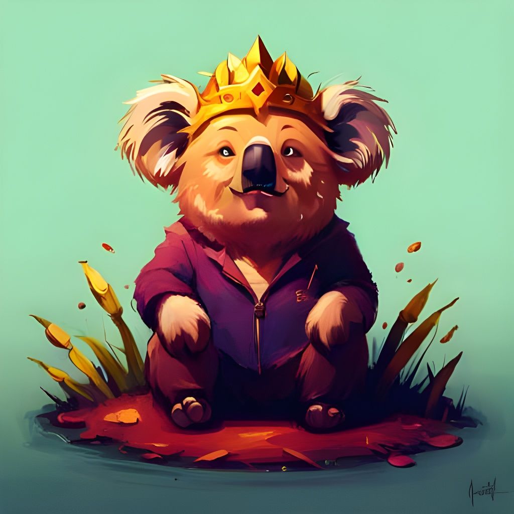 Corn King Koala - SDXL - AI Generated Artwork - NightCafe Creator