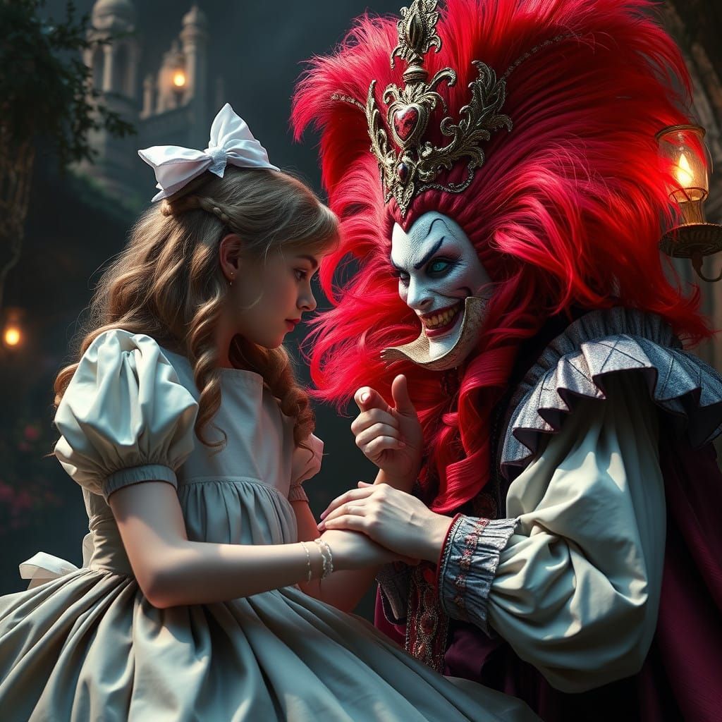 Epic Alice in Wonderland Cinematic Masterpiece - AI Art