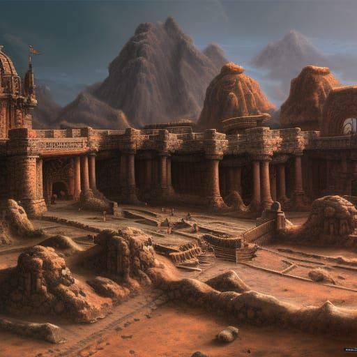 Archaeological Dig Site - AI Generated Artwork - NightCafe Creator