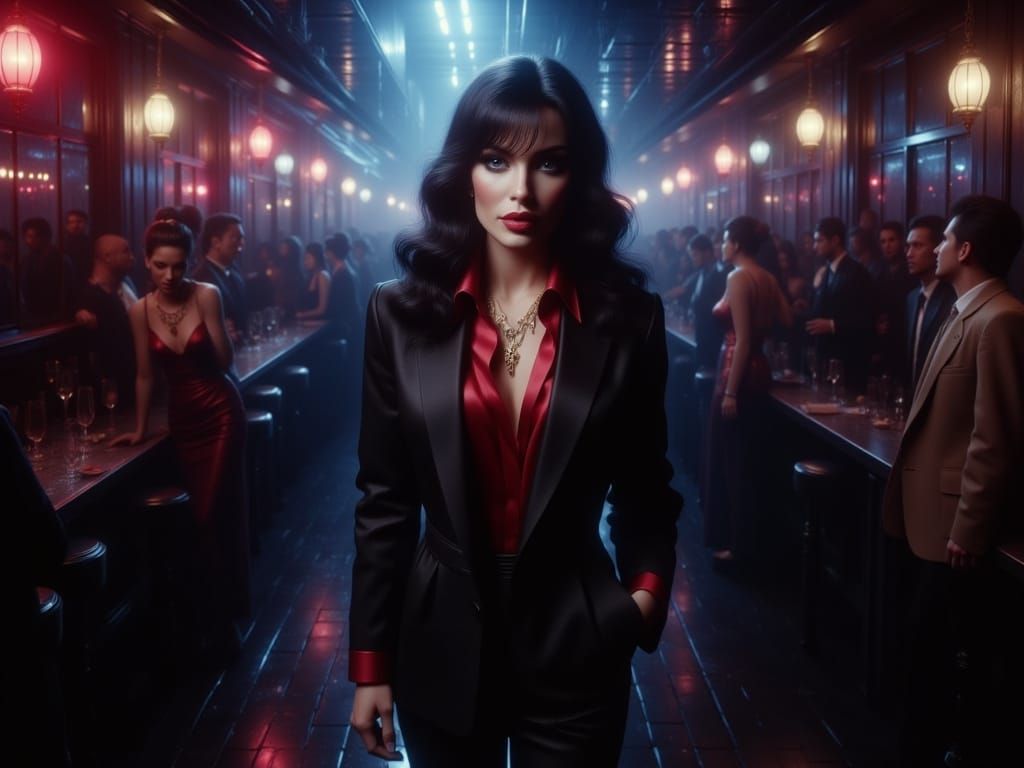 Shannon Corelli - Sleek Vampire Fixer Strides into Neon Nig...