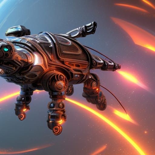 Mech Turtle - AI Generated Artwork - NightCafe Creator