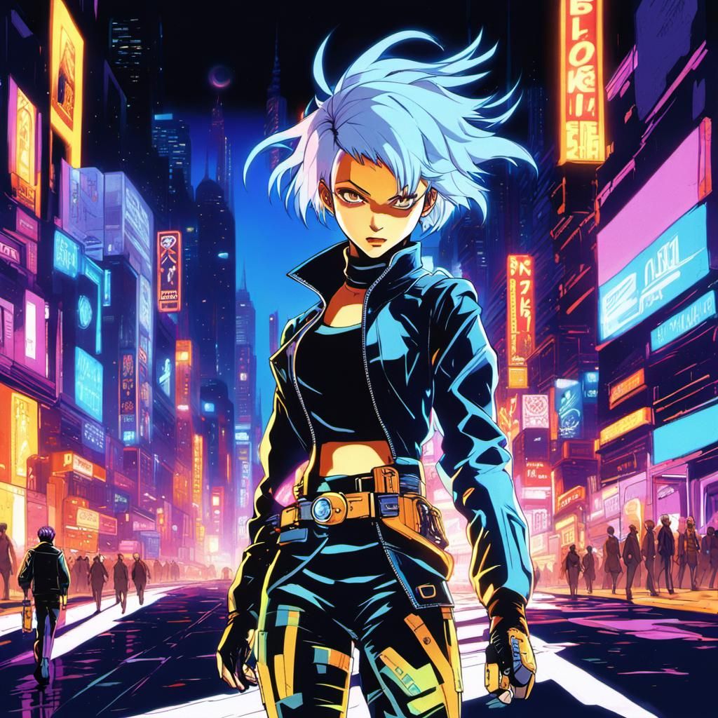 Anime Punk Ally Exploring - AI Generated Artwork - NightCafe Creator