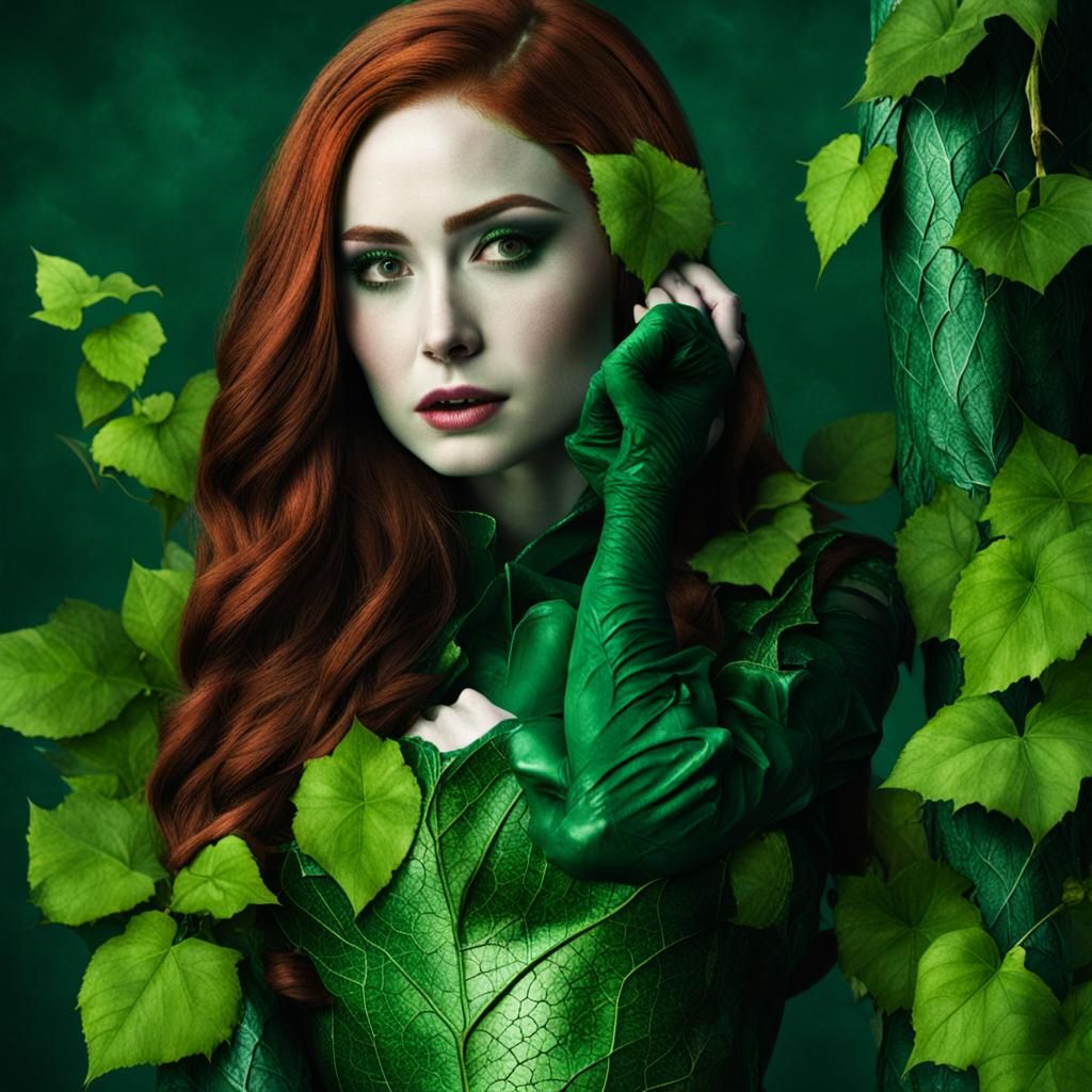 Karen Gillan as Poison Ivy - AI Generated Artwork - NightCafe Creator