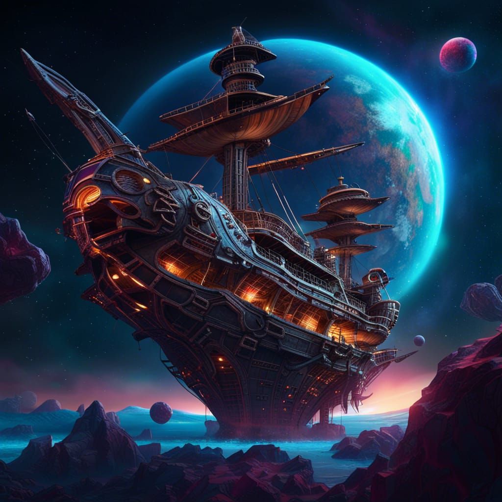 Alien pirates - AI Generated Artwork - NightCafe Creator