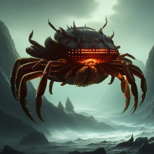 An Ginormous Eldritch Crab. - AI Generated Artwork - NightCafe Creator