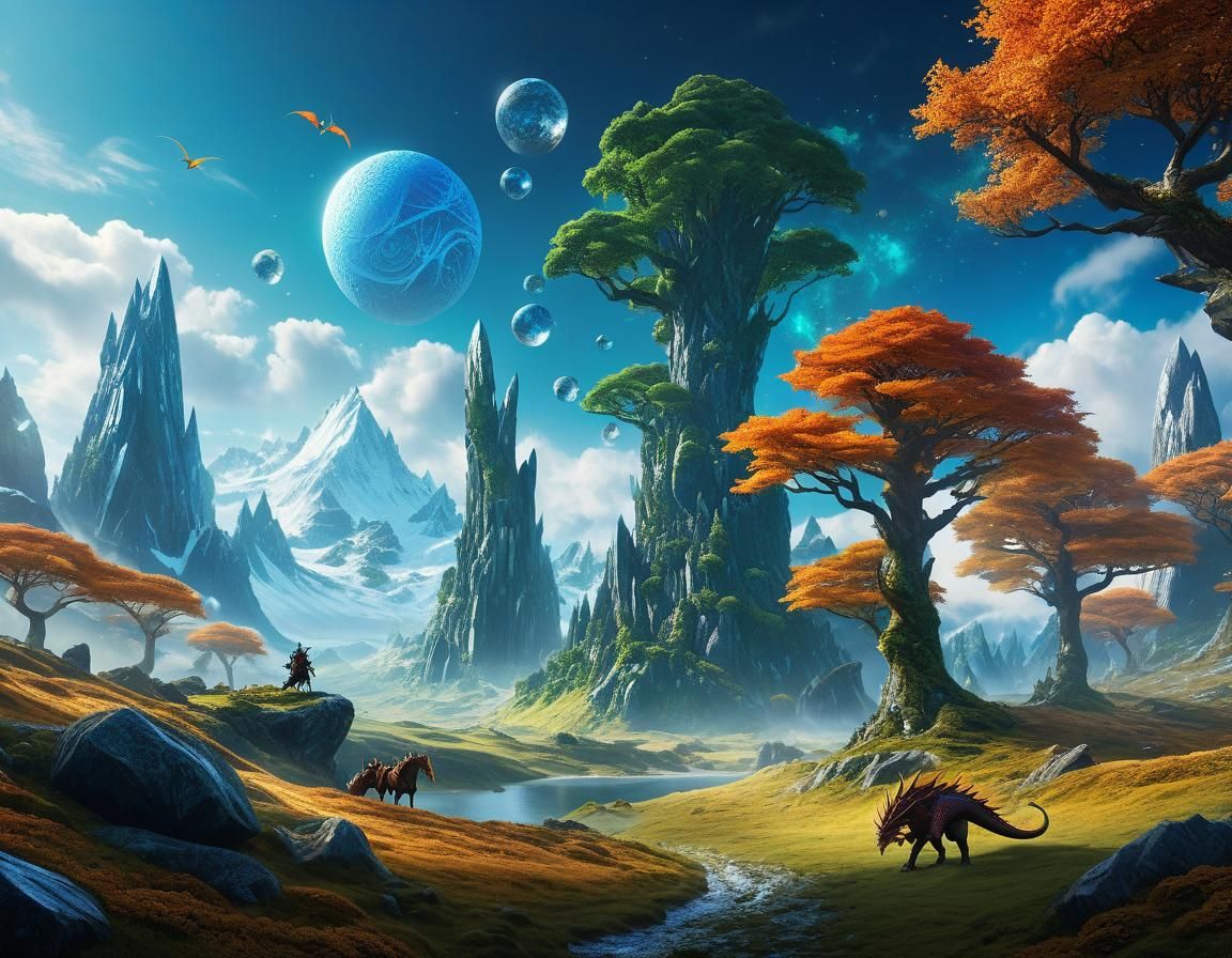 Fantasy Ecosystem - AI Generated Artwork - NightCafe Creator