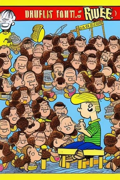Peanuts comics by Robert (R Crumb) Crumb - AI Generated Artwork ...