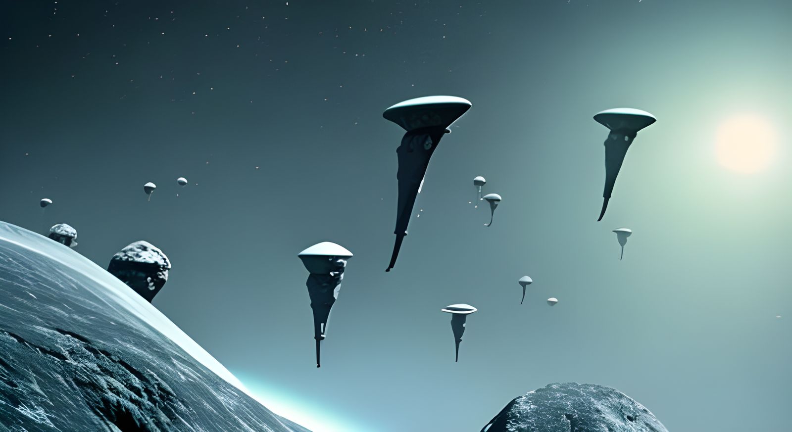 The alien invaders from outer space looked like something out of a ...