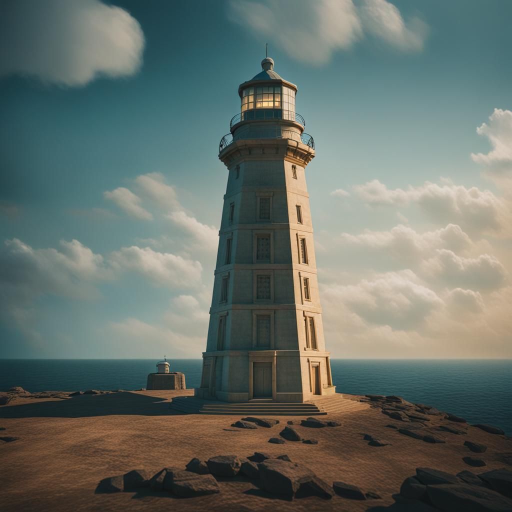 The Pharos of Alexandria lighthouse - AI Generated Artwork - NightCafe ...
